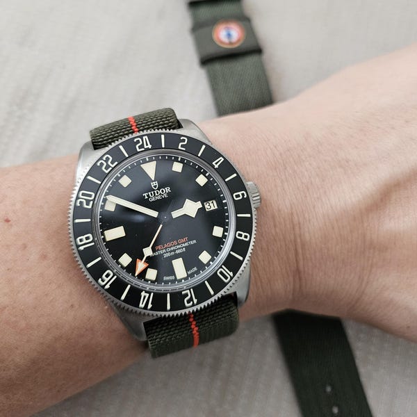 Hawkrigger Airborne O-rig Watch Strap Yellow/army Green, Static Line ...