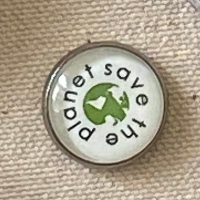 Save the Planet End Climate Change Lapel Pin - Etsy