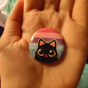 Pride Cat Flags Button Pin LGBTQ Custom Trans Gay - Etsy UK