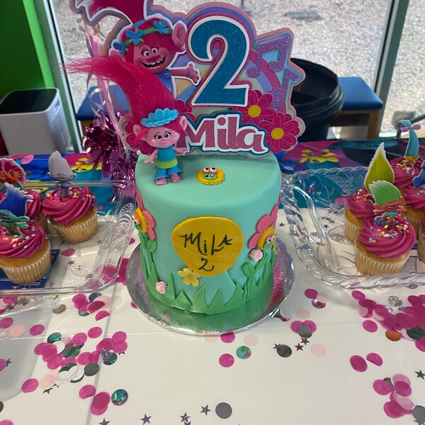 Troll Cake Topper. Trolls Party Decor. Troll Cake Decoration - Etsy