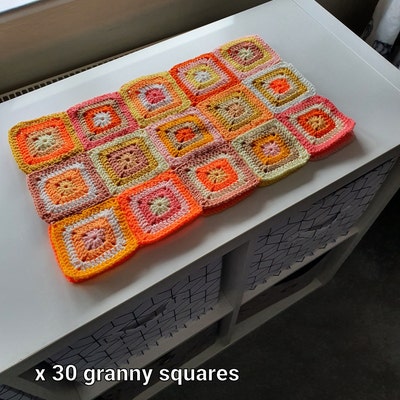 Bobble Granny Square Pattern 1 - Etsy UK