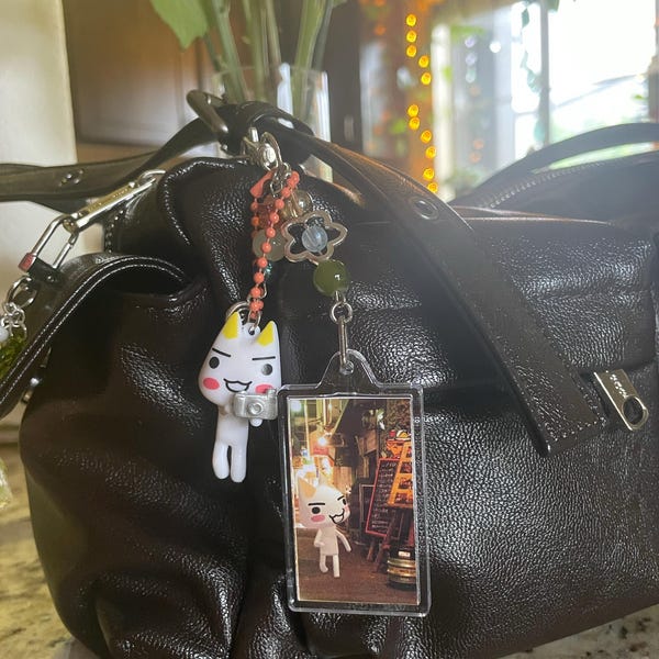 Y2k Punk Dice Keychain, Floral Dice Pendant, Metal Key Ring, Bag ...