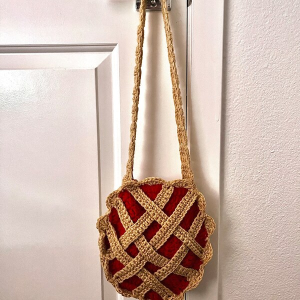 Cherry Pie Purse Crochet Pattern Cottagecore Nature Woodland Aesthetic ...