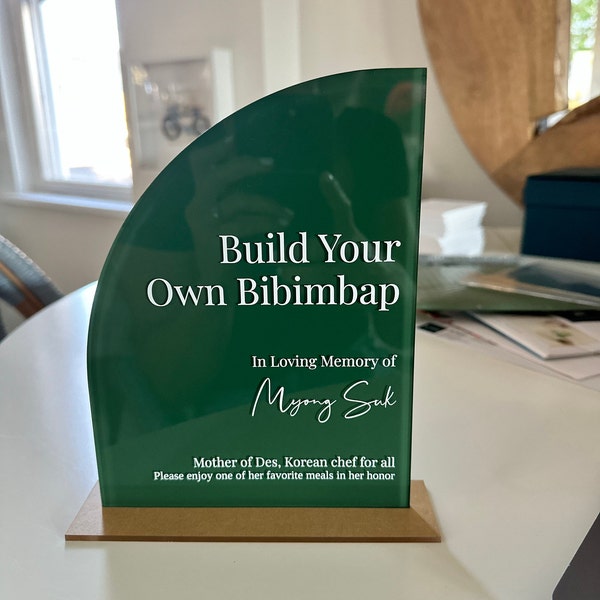 Custom Half Arch Text Acrylic Sign - Small Acrylic Business Signs ...