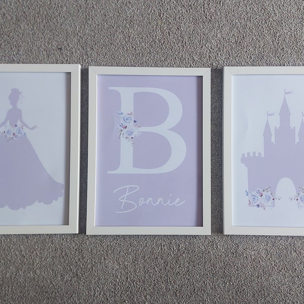Princess Prints,girls Bedroom Prints,girls Wall Art,pink,floral,nursery ...
