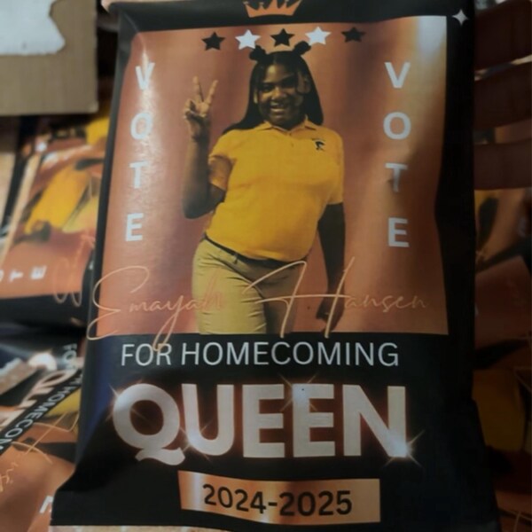 10 Candy Card Campaign Bundle Templates, Editable Homecoming Election ...