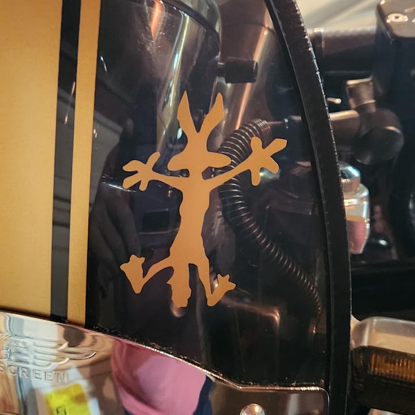 Wile E. Coyote Splat Image in Road Runner Decal - Etsy