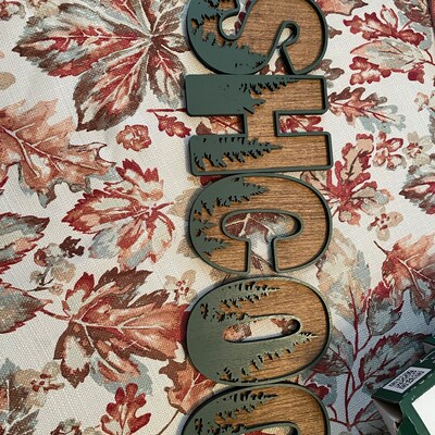 Forest Letters Woodland Nursery Nursery Decor Custom Letters Home Decor ...