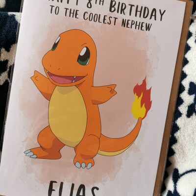 Personalised Sonic the Hedgehog Birthday Card ANY AGE Son Daughter ...