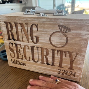 FREE SHIPPING Custom Ring Security Boxes Option to Personalize - Etsy