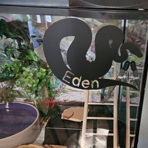 Customizable Name Green Tree Python Emerald Tree Boa Snake Vinyl Decal ...