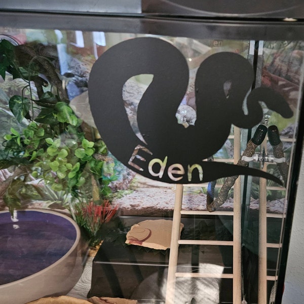 Customizable Name Ball Python Snake Vinyl Decal (READ DESCRIPTION) - Etsy