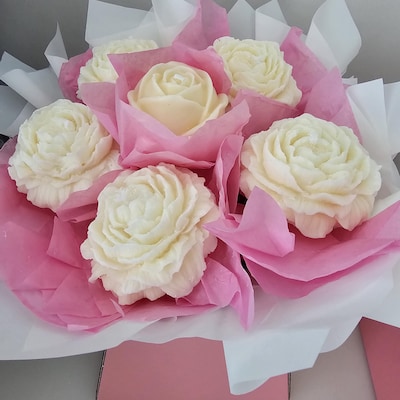 Luxury Candle Bouqueteverlasting Flower Bouqueteaster Bouquetbirthday ...