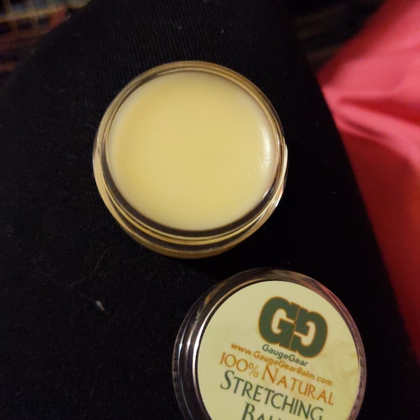 Ear Stretching & Piercing Aftercare Balm Gauge Gear 10ml, Stretched Ear ...