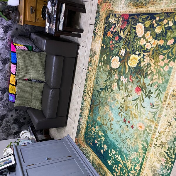 Celestial Rug for Outdoors Art Deco Moon and Stars Floor Decor for ...