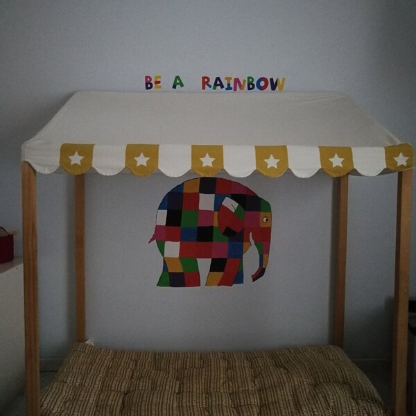 Elmer Be a Rainbow Wall Sticker, Elmer the Patchwork Elephant Wall ...