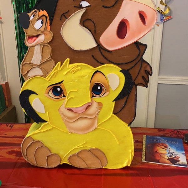 Simba Pinata, the Lion King Pinata, the Lion King Birthday Party, Simba ...
