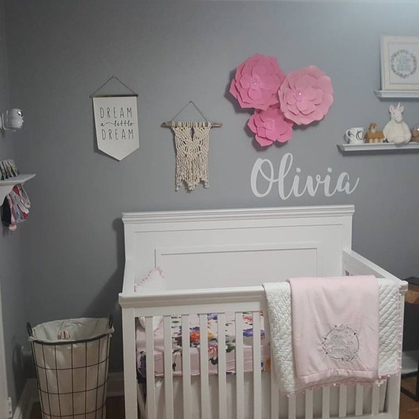 Personalized Wall Decal -- Nursery Wall Decal - Personalized Name Decal ...