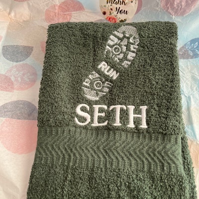 Personalized High Jump Towel ST0095 // Track and Field Gift // - Etsy