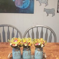 Wildflower Table Centerpiece | Kitchen Decor | Farmhouse | Rustic ...