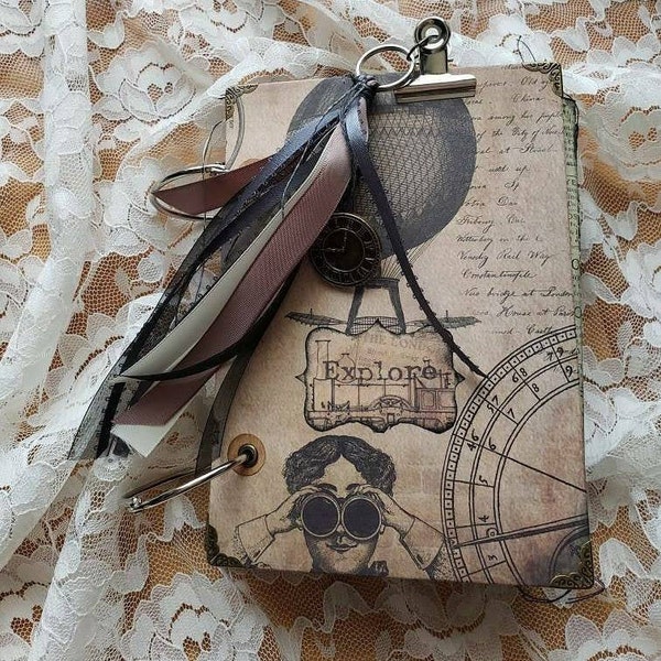 Steampunk Junk Journal Digital Kit, Printable Junk Journal Kit, Vintage ...