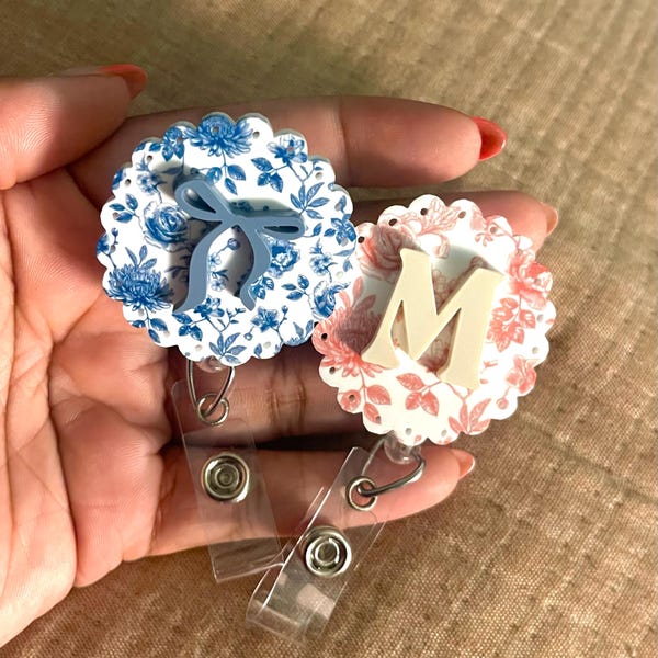 Personalized Badge Backer & Reel for Medical Professional, Teacher ...