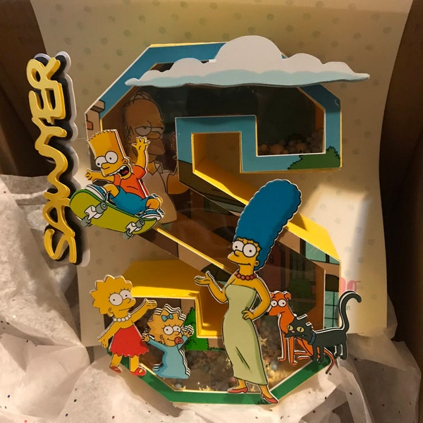 Simpsons Letter 3D the Simpsons, the Simpsons 3D Letter Shaker, the ...