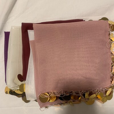 Luxury Sequin Halay Handkerchief, Henna Handkerchief, Henna Accessory ...