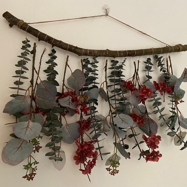Eucalyptus Wall Hanging-boho Decor-wall Hanging Eucalyptus-bohemian ...