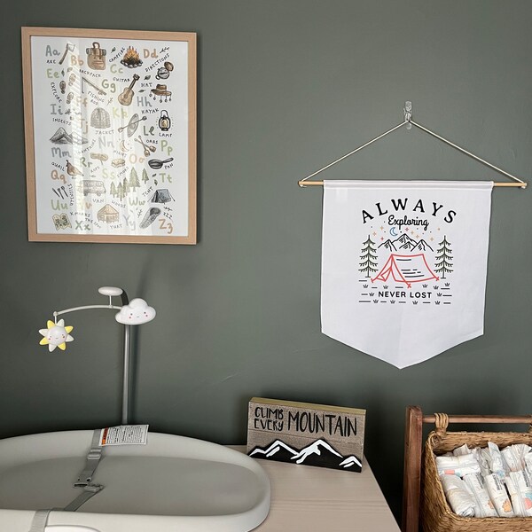 Explore the Unseen Pennant | Pennant Flag Wall Art Banner, Explore Wall ...