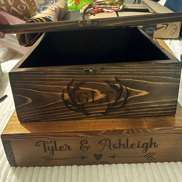 Wooden Memory Box, Time Capsule Box, Baby Keepsake Box, Children's ...