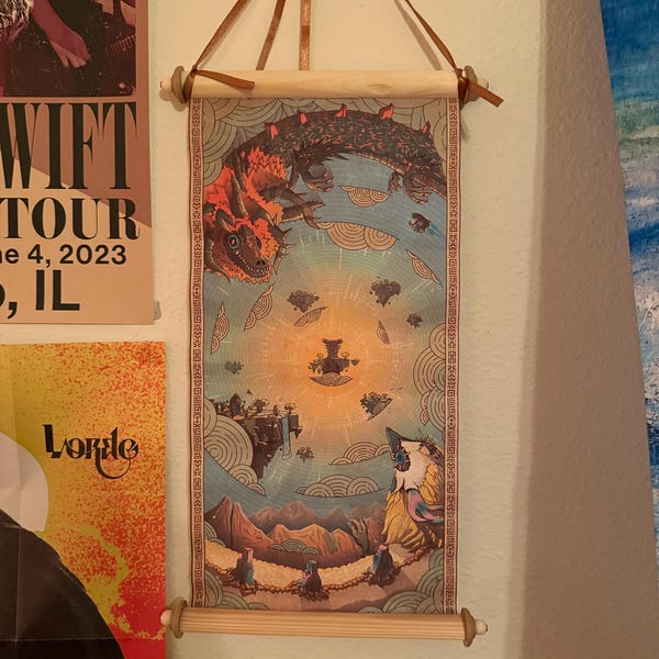 Majoras Mask Zelda Scroll Poster Print - Etsy