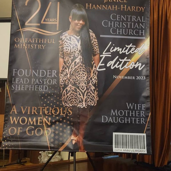 Magazine Cover Backdrop, Magazine Cover Birthday, Magazine Cover Banner ...