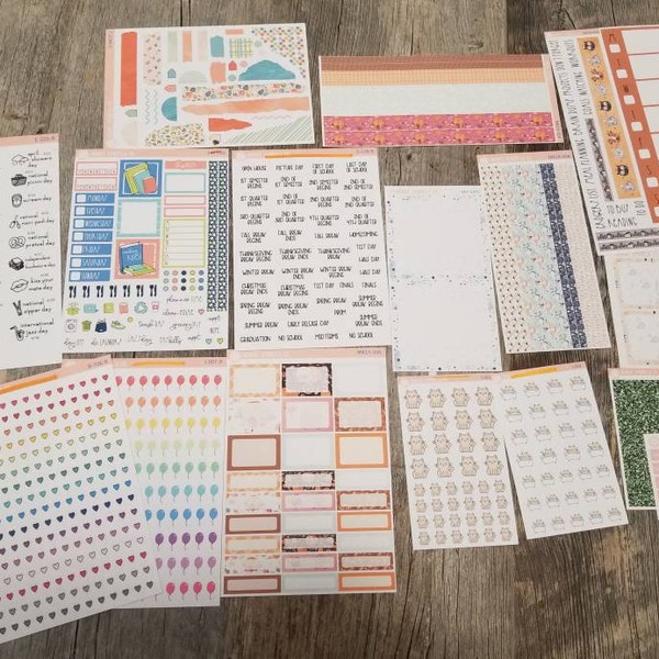 Day of the Week Header Planner Stickers F5 Clear Matte B-077-BCM - Etsy