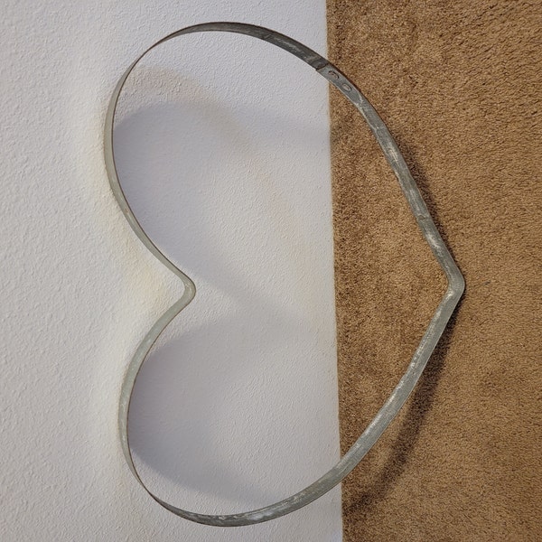Heart Shaped Metal Hoop - Etsy