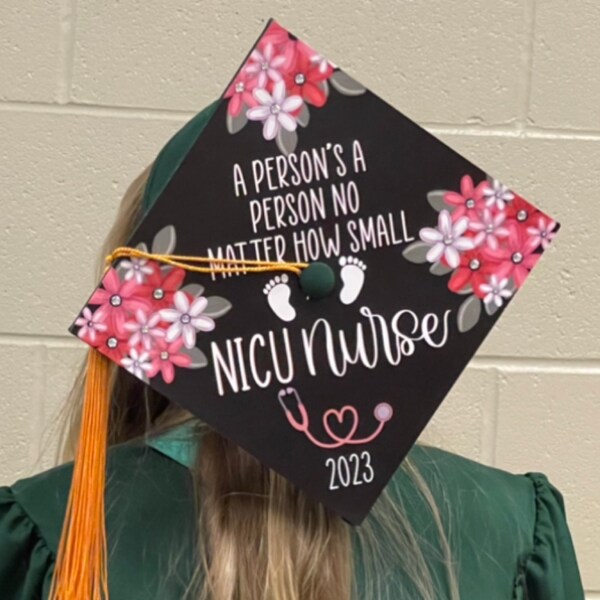 Custom "nicu Nurse" Graduation Cap Topper - Etsy