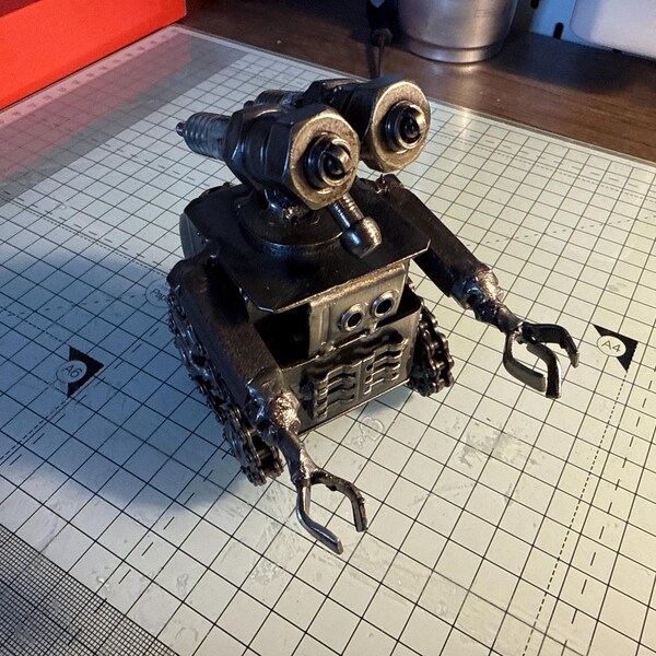 Excavator Scrap Metal Sculpture, Backhoe Tractor Loader Scrap Metal ...