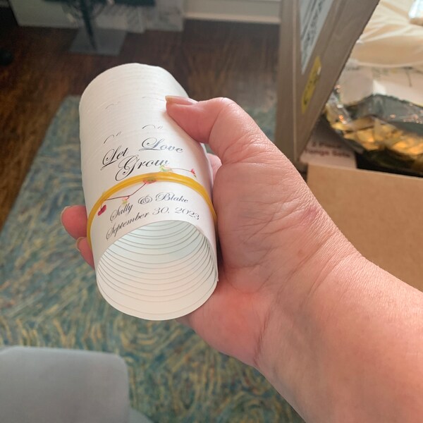 Premium White Dove Succulent Wrappers for Wedding Favors as Thank You ...