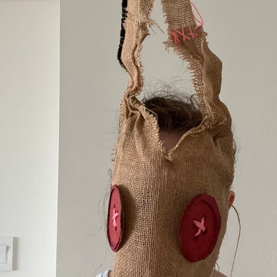 Scary Weird Mask, Creepy Scarecrow Mask, Adult Halloween Costume ...