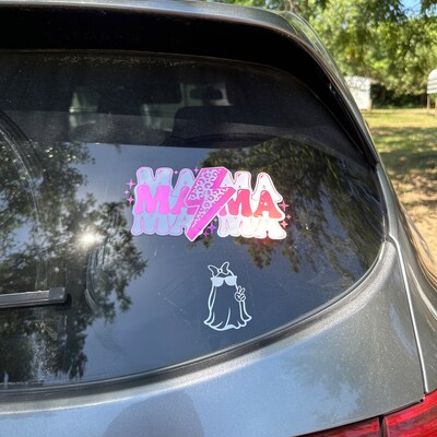 Middle Finger Breast Cancer Ribbon Decal FCK Cancer Breast Cancer ...