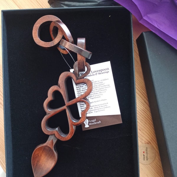 Gift of Fortune Welsh Love Spoon - Etsy UK