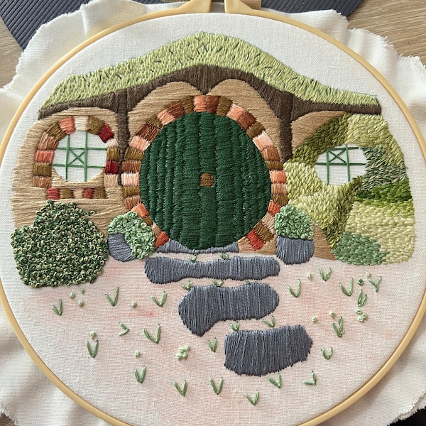 Embroidery Pattern - Hand Embroidery Pattern - Hobbit Embroidery ...