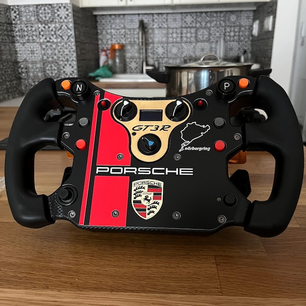 Plate for FANATEC Mclaren Gt3 Wheel - Porsche Version Sim Racig Custom ...