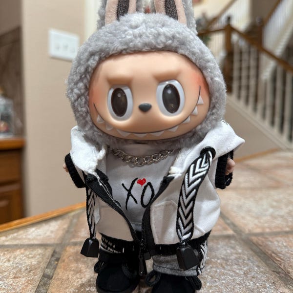 18K Gold Plated Stainless Steel Labubu Thick Gold Chain Necklace - Etsy