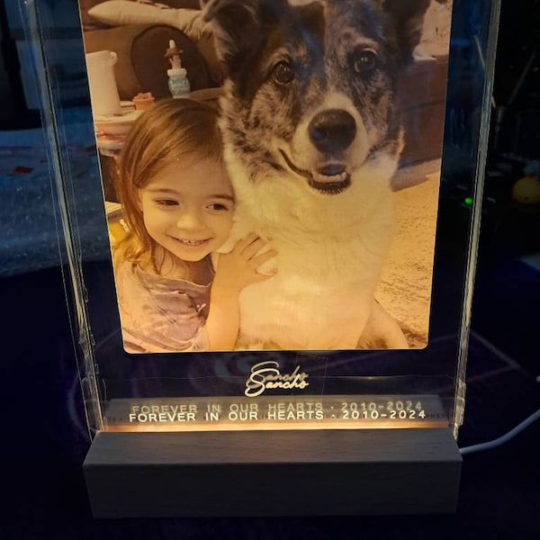 Custom Photo Collage Plaque, Personalized Picture Frames Glass Art ...