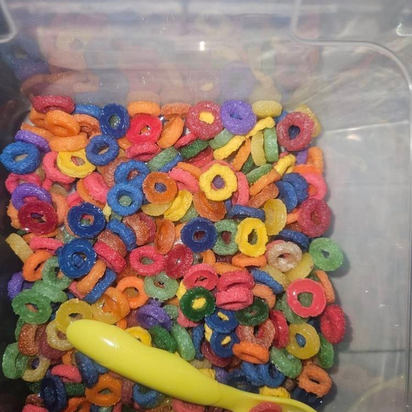 Fruit Loops Multi Cavities Loop Cereal Flexible Silicone Mold Soap ...