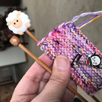 Frog & Daisy Stitch Stoppers Knitting Needle Point Protectors Knitting ...