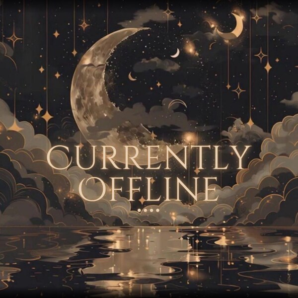 Crescent Moon Twitch Overlay, Twitch Screen | Animated Overlay Stream ...