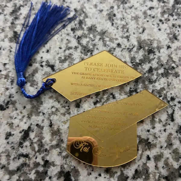 Custom Graduation Invitation Magnet, Graduation Cap, Class of 2024 ...