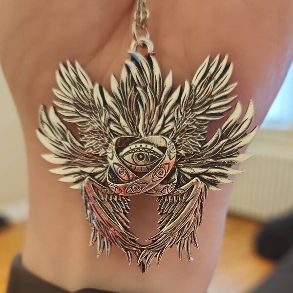 Seraph Pendant, Biblically Accurate Angel Necklace, Seraphim Art ...